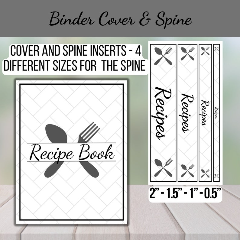 Printable Recipe Binder Kit: Cooking Planner & Culinary Organizer - Etsy