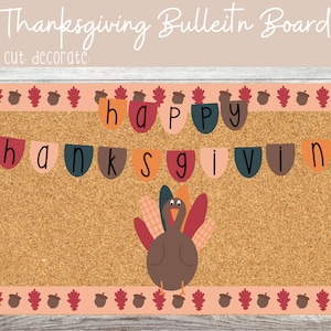 Thanksgiving Bulletin Board Classroom Decor Printable - Etsy