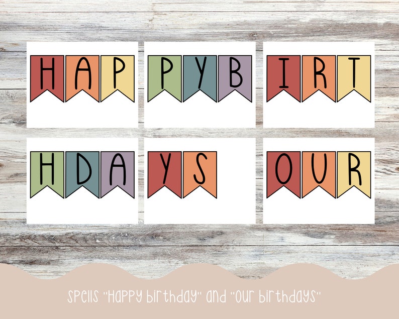 Rainbow Classroom Birthday Display Classroom Decor - Etsy