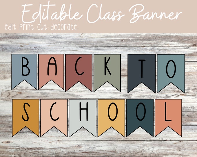 Earth Tones Desk Name Tags Editable Classroom Decor Printable - Etsy Canada