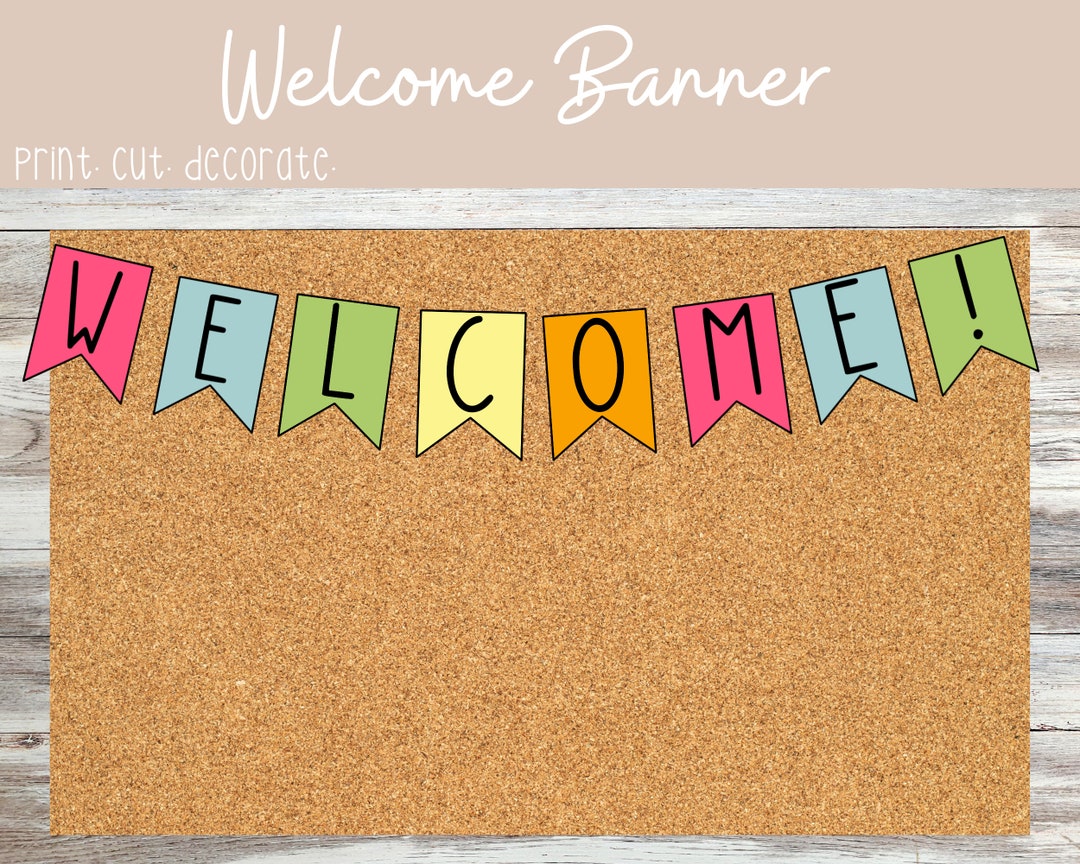 Groovy Welcome Banner Classroom Decor Printable - Etsy