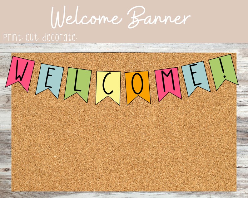 Groovy Welcome Banner Classroom Decor Printable - Etsy