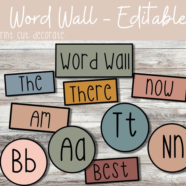 Word Wall - Etsy