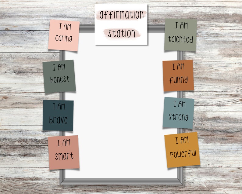 Affirmation Station Classroom Decor Printable Earth - Etsy