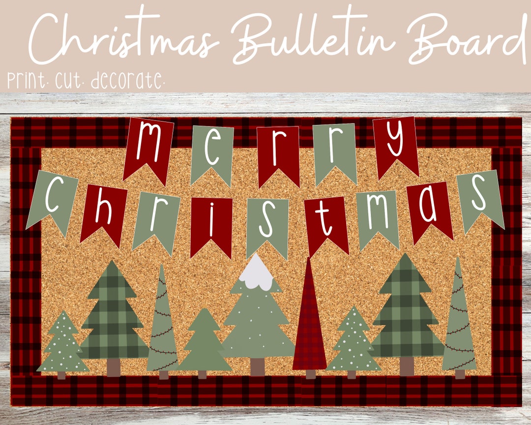 Christmas Bulletin Board Classroom Decor Printable - Etsy
