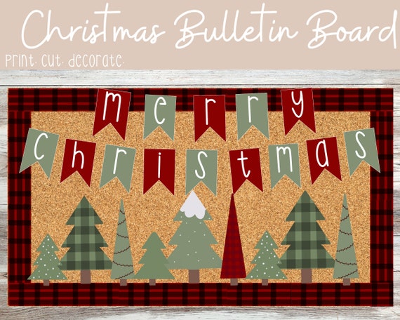 Christmas Bulletin Board Classroom Decor Printable - Etsy