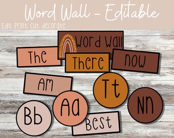 Boho Classroom Banner Letters, Boho Classroom Decor, Bulletin Board ...