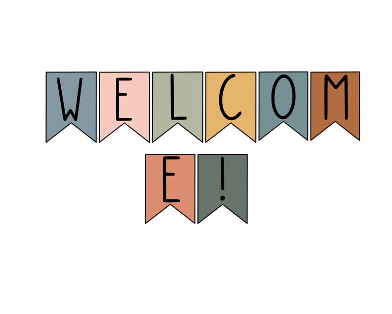 Earth Tones Welcome Banner Classroom Decor Printable | Etsy Canada