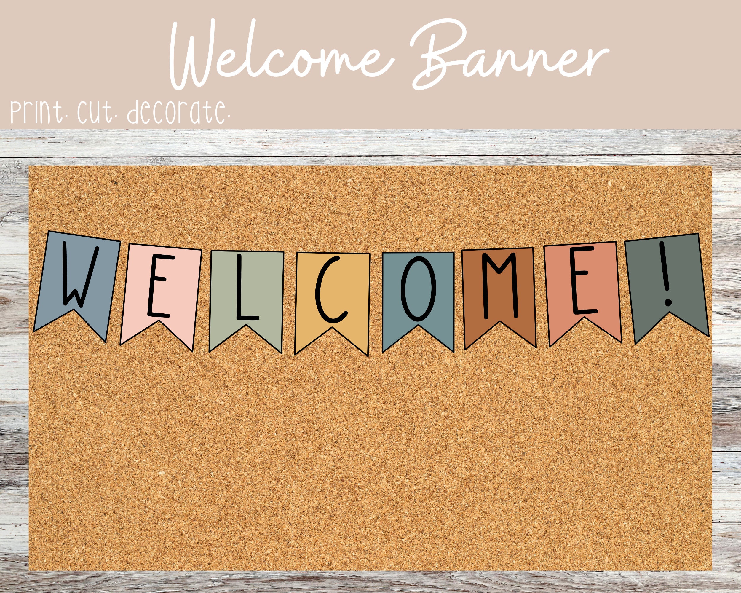 Classroom Decor Earth Tones Printable Earth Tones Classroom Birthday ...