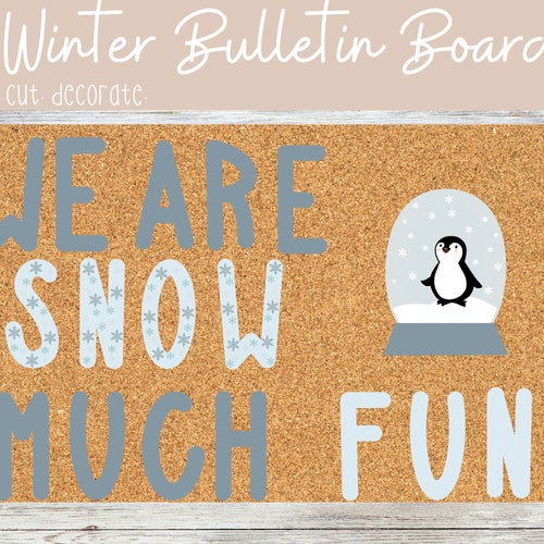 Winter Snow Globe Bulletin Board or Door Decor Easy Seasonal - Etsy