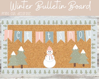 Christmas Bulletin Board Classroom Decor Printable | Etsy