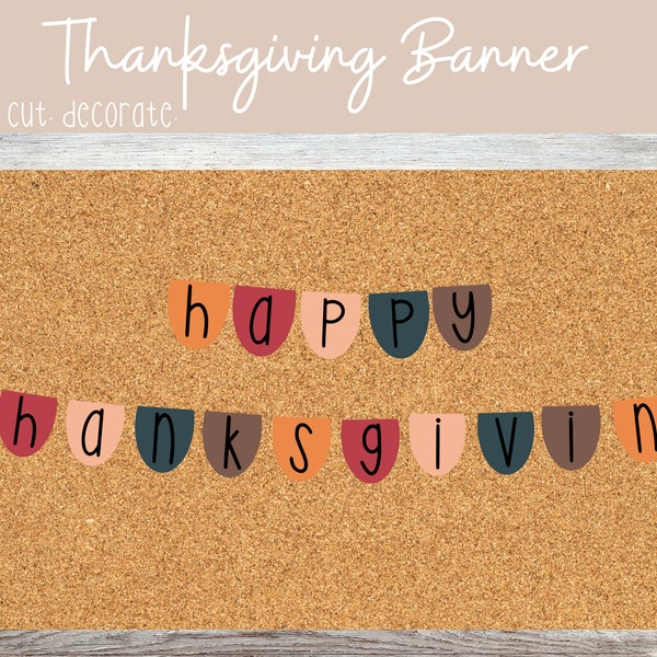 Thanksgiving Banner - Etsy