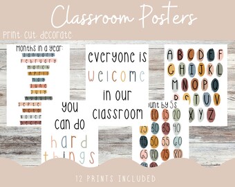 Kindness Posters Earth Tones Classroom Decor - Etsy