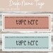 Earth Tones Desk Name Tags Editable Classroom Decor Printable - Etsy Canada