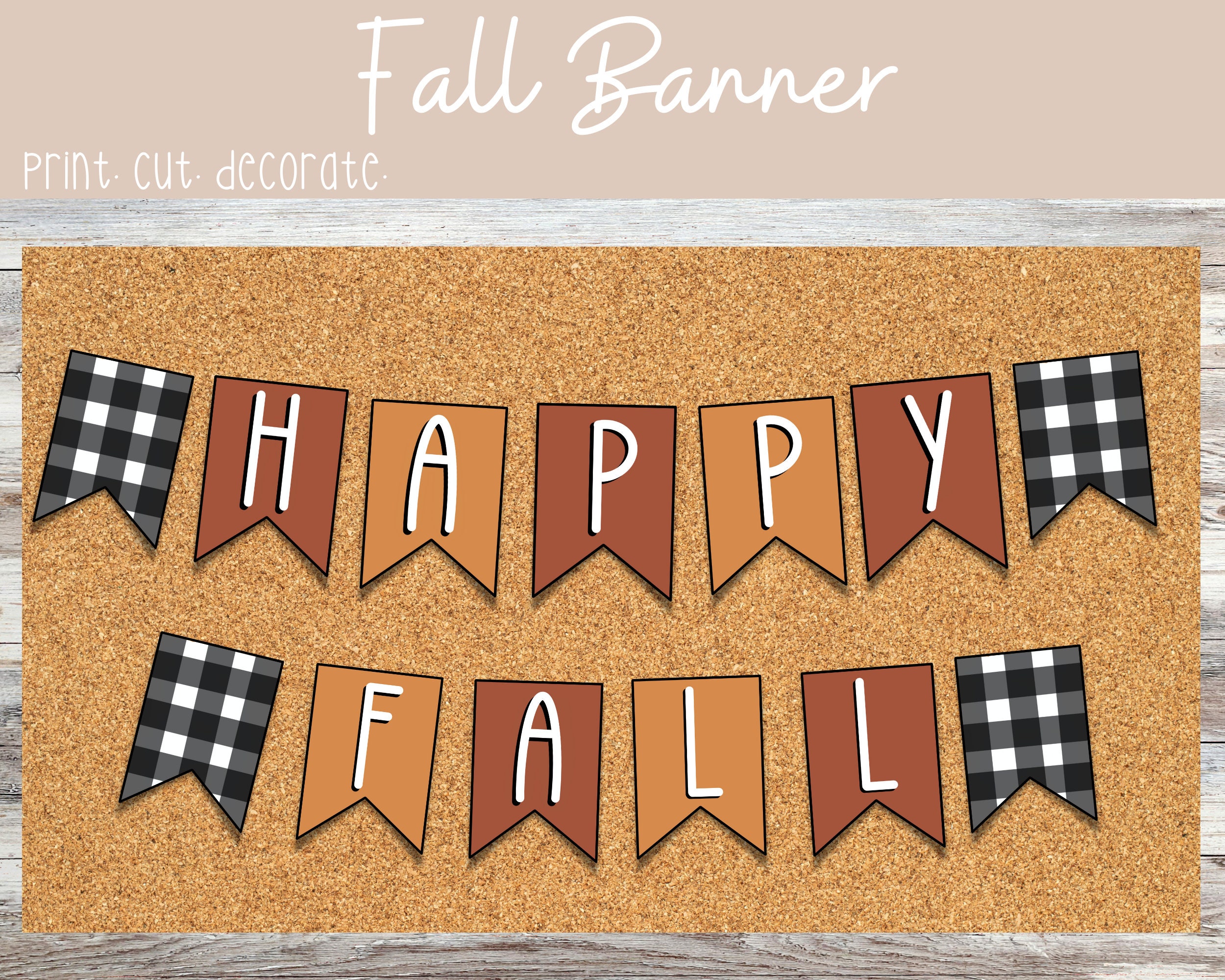Happy Fall Banner Classroom Decor Dorm Decor Fall | Etsy
