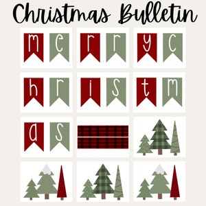 Christmas Bulletin Board Classroom Decor Printable - Etsy
