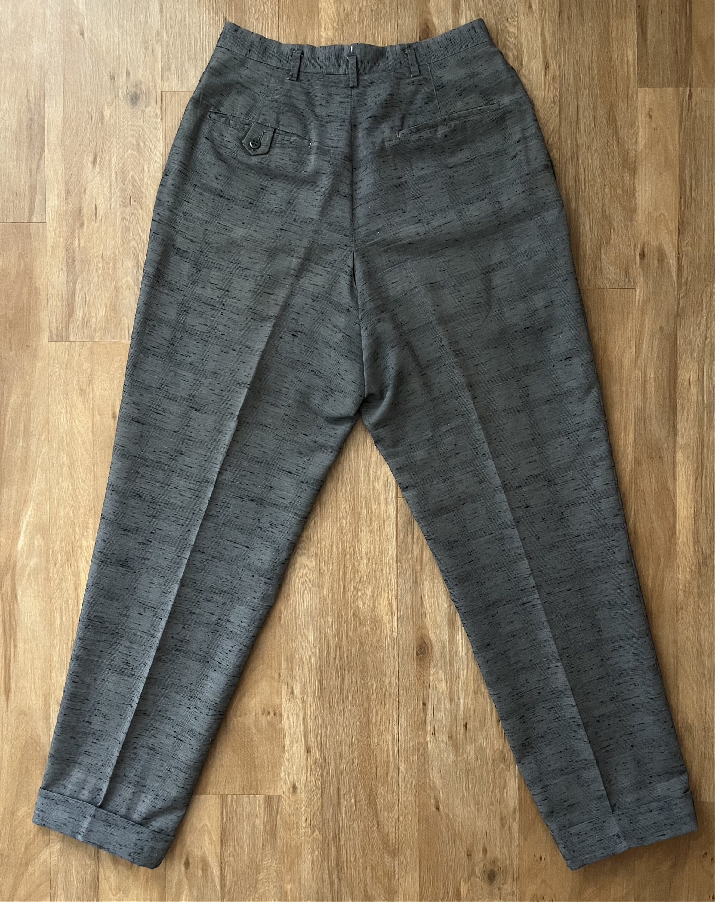 1950s Two Tone Fleck Windowpane Pattern Pleated Pants Size 30 X 30 - Etsy