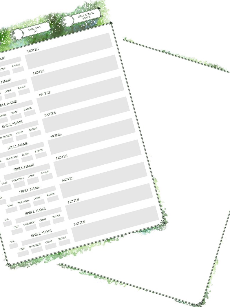 D&D 5E 2024 - Rogue - Character Sheets - 6 Page PDF - Etsy