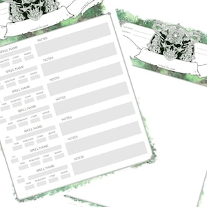 D&D 5E - the Lich - Character Sheets - Etsy