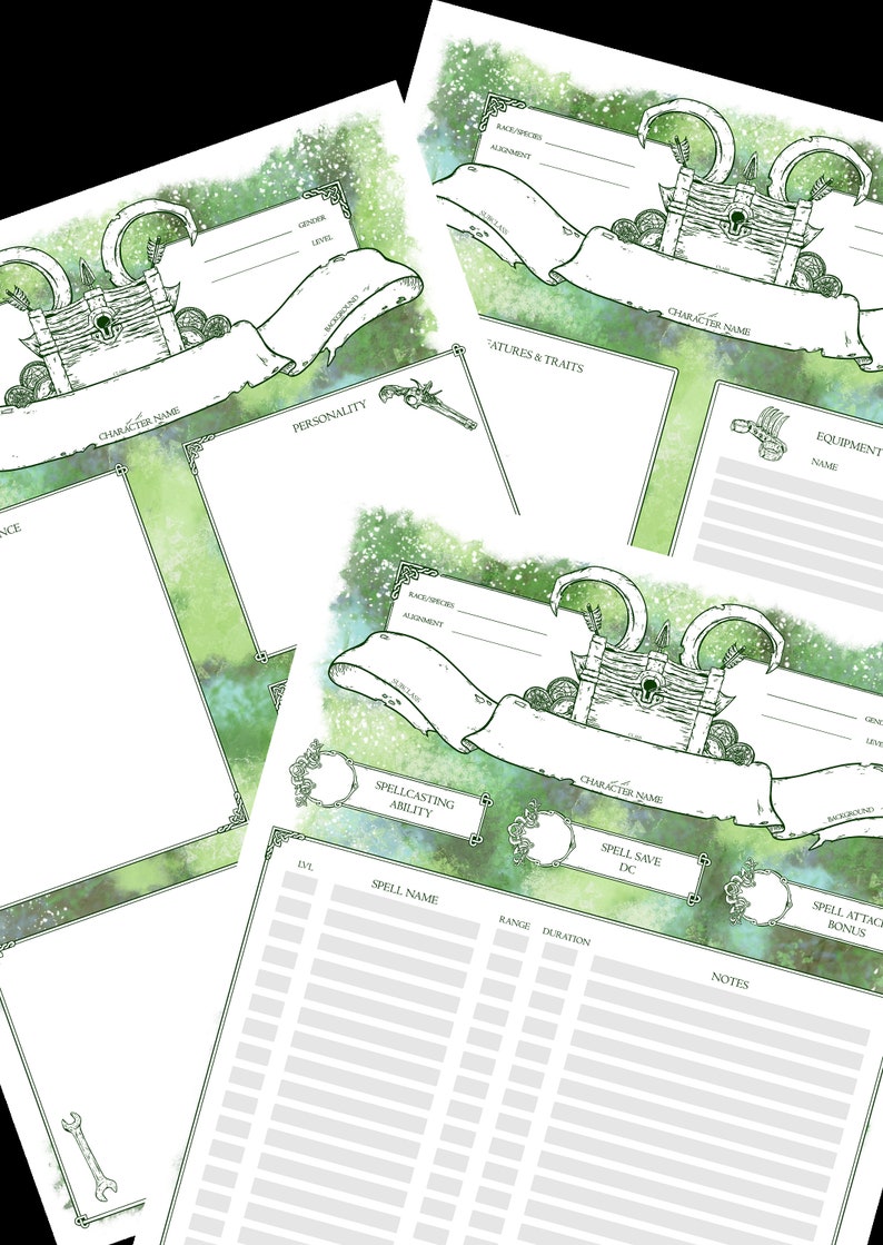 D&D 5E - the Thief - Character Sheets - Etsy