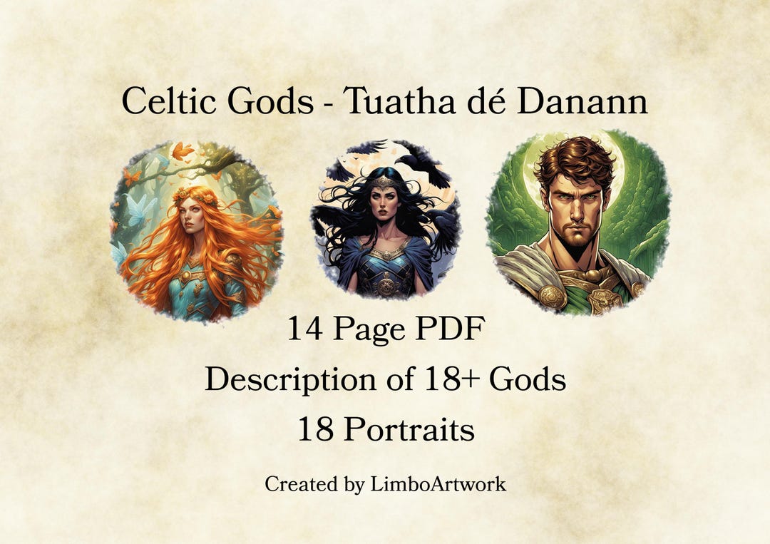 Celtic Gods - Tuatha Dé Danann - D&D Homebrew - Etsy