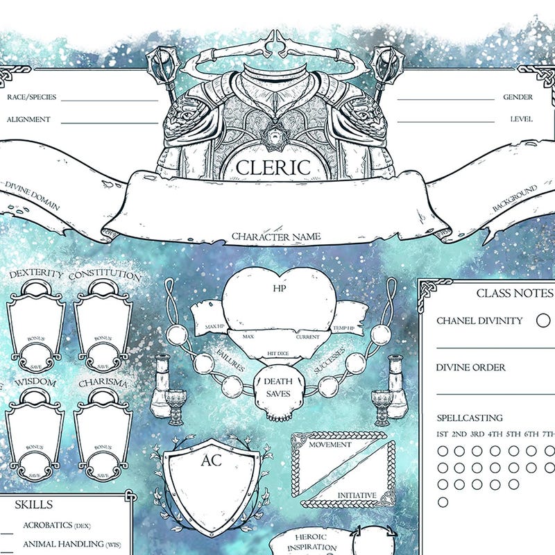 Custom Dnd Character Sheet - Etsy UK