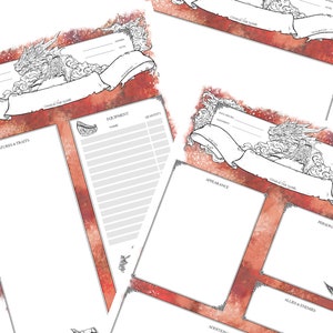 D&D 5E the Drake Character Sheets - Etsy