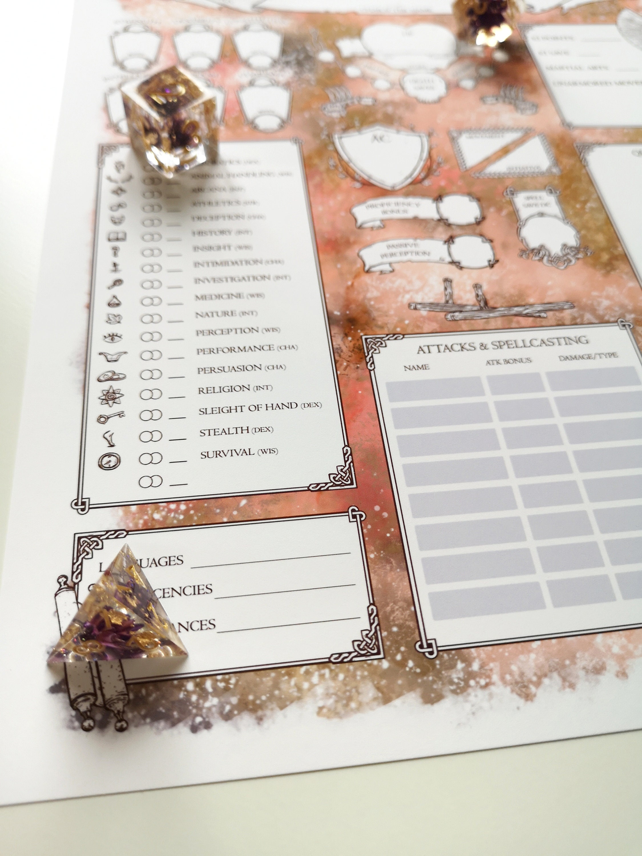 Buy Limbo Character Sheets D&D 5E Monk Online in India - Etsy