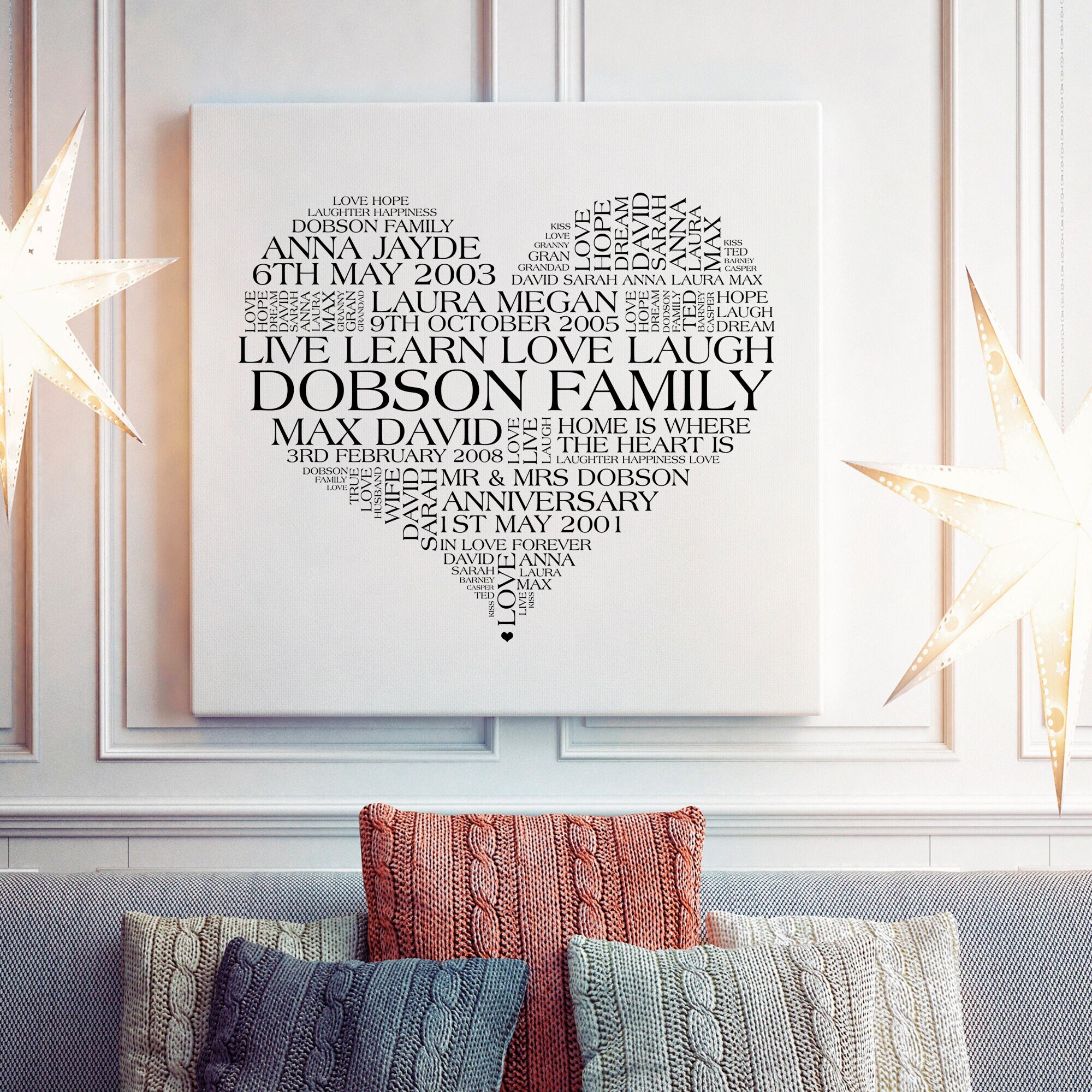 Love Family Word Art