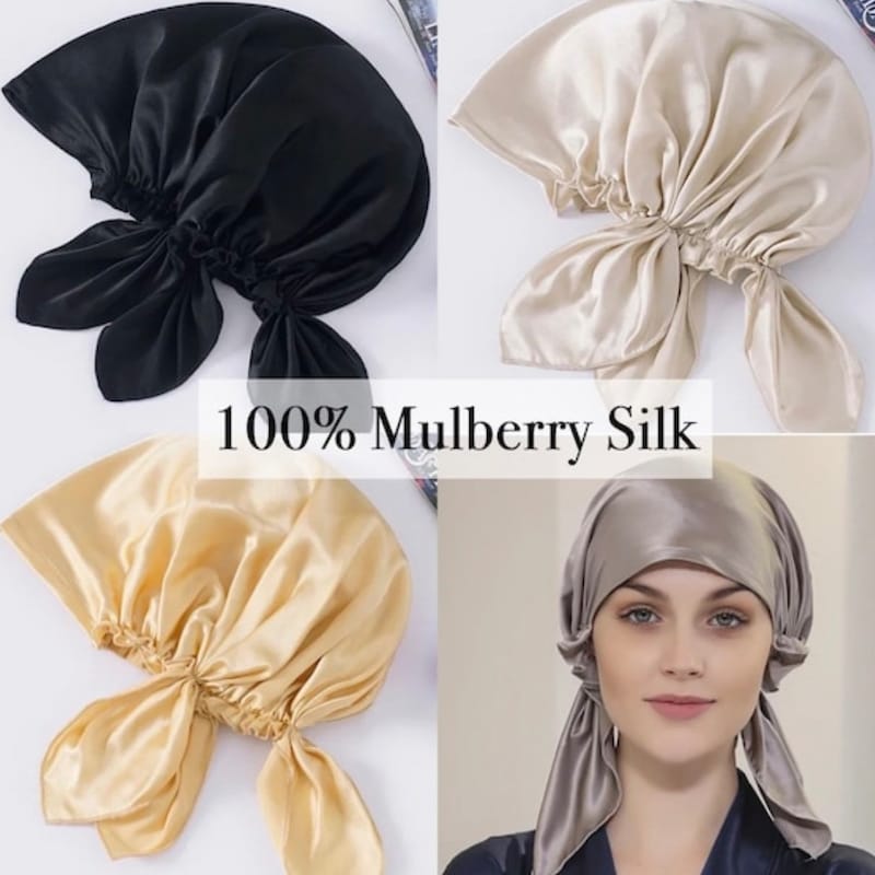 Pure Silk Night Cap - Etsy
