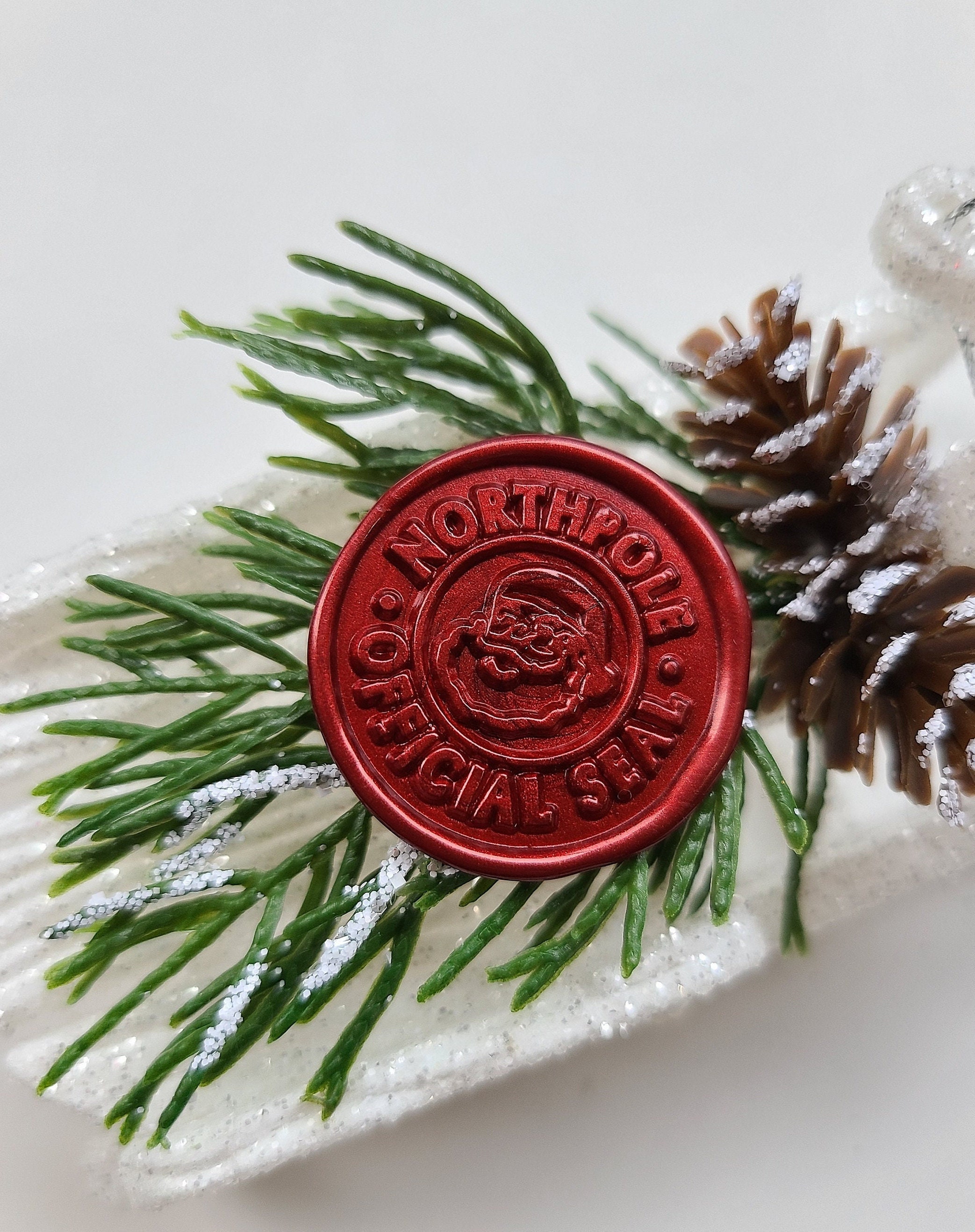 Santa Official Seal /north Pole Official Handmade Wax Seal - Etsy