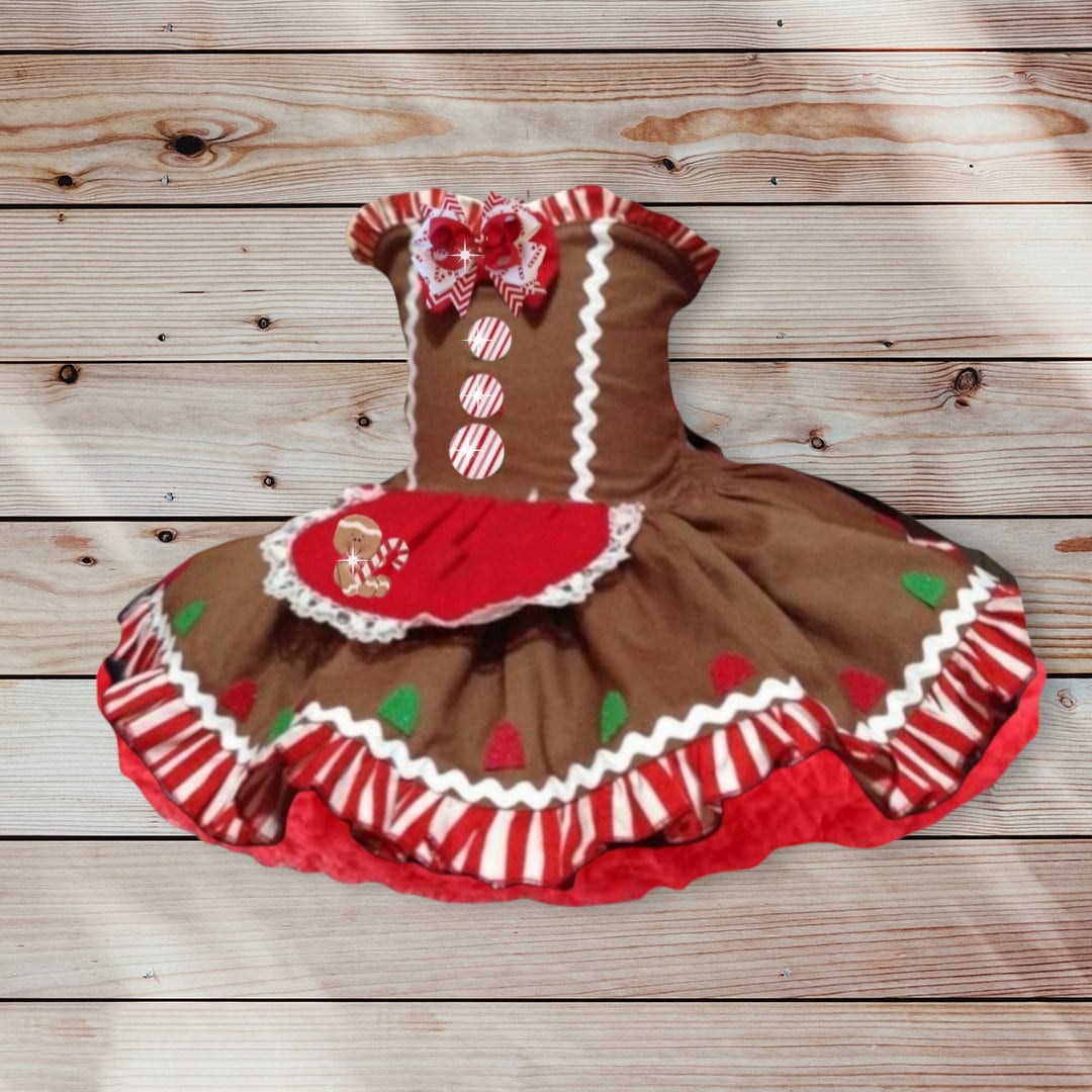 Gingerbread man dresspageant ooc christmas dresskids | Etsy