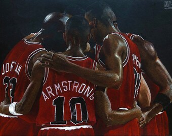 Beautiful Michael Jordan Chicago Bulls Rare Art Print - Etsy