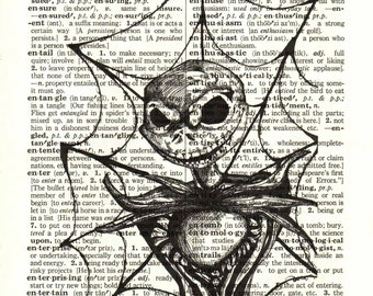 Jack Skellington Book Art - Etsy