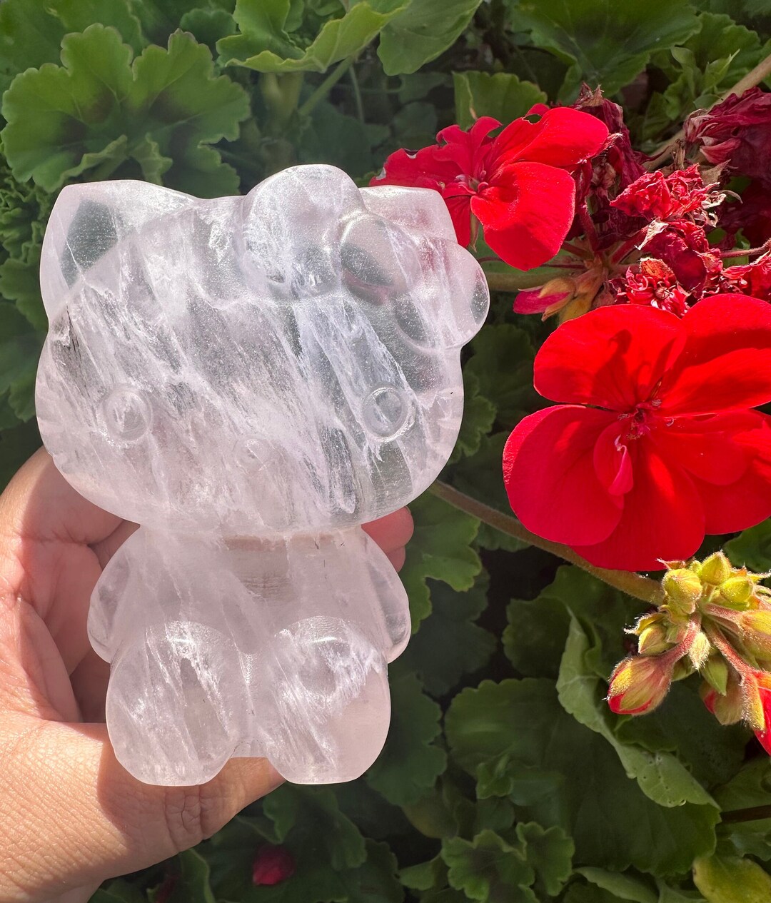 Large Pink Smelting Quartz Crystal Kitty Pink Smelting Quartz Crystal ...