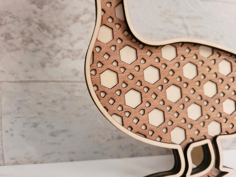 Rattan Duck Shelf Sitter SVG, Laser Ready, Cut File, Instant Digital ...