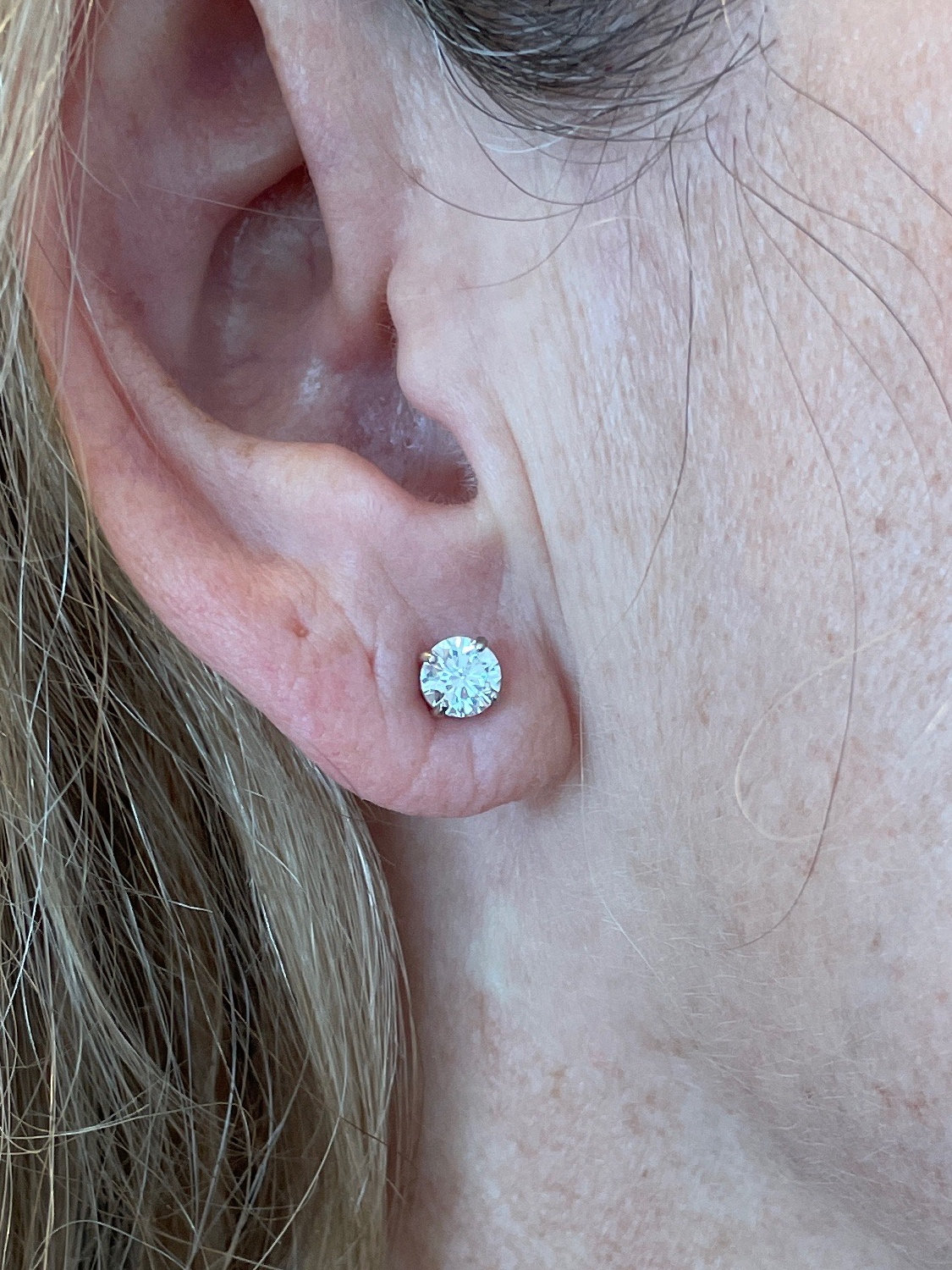 1 Ct Diamond Stud Earrings - Etsy