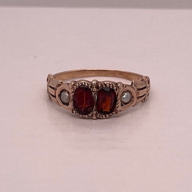 Antique Garnet Ring - Etsy