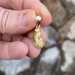 Natural Gold Nugget Charm - Etsy