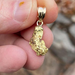 Natural Gold Nugget Charm - Etsy