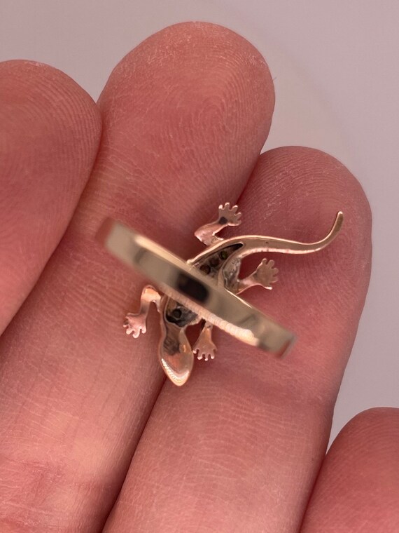 Rare Antique Lizard Ring - Gem