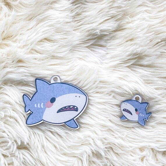 Baby Shark Keychain Backpack Tag for Kids Acrylic Keychain - Etsy