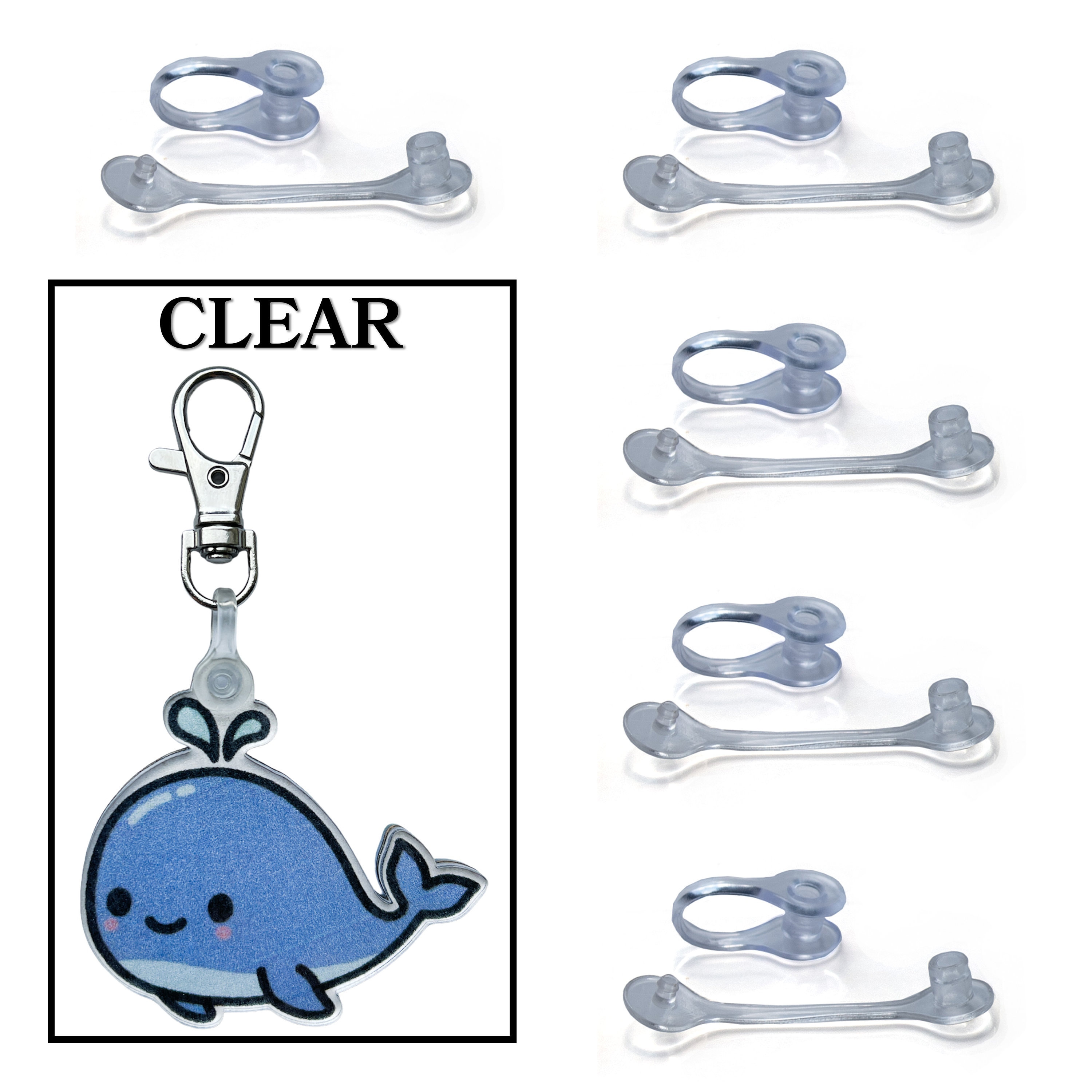 Plastic Keychain Connector Tab/snap/clip Alternative to Jump Ring - Etsy