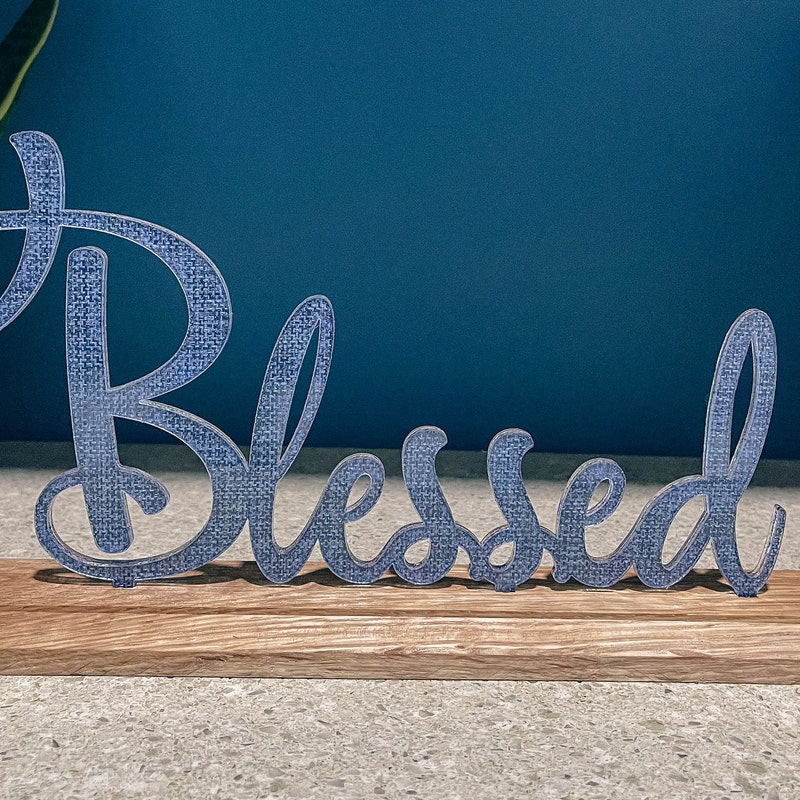 Wooden Blessed Sign - Etsy