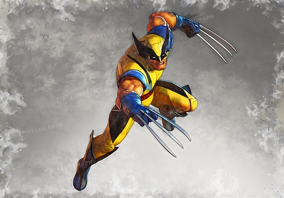 Wolverine Art Print Logan Sketch Print - Etsy