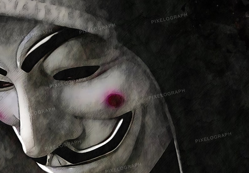 We Are Anonymous, Guy Fawkes Mask - Etsy