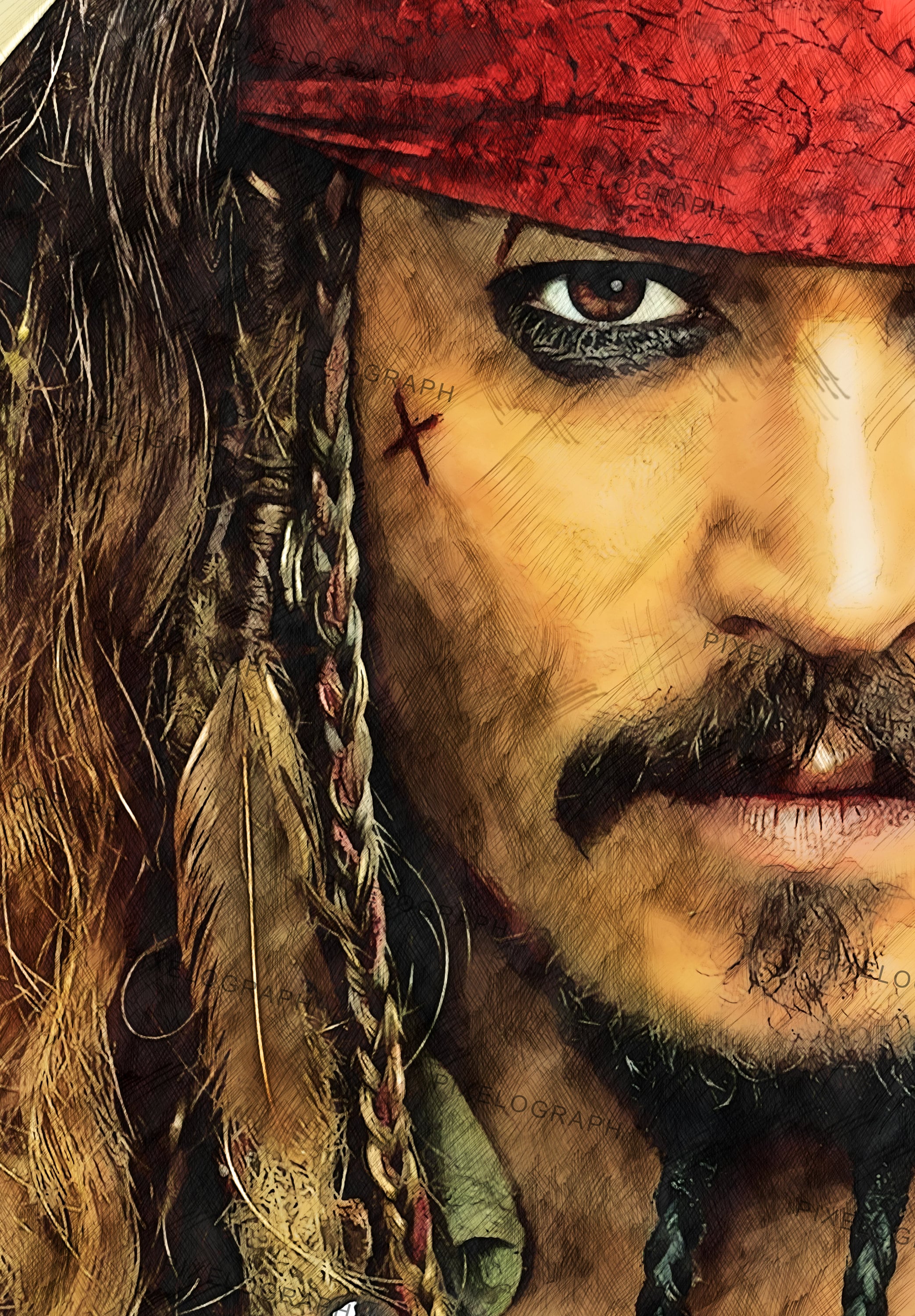 Pirates of the Caribbean, Jack Sparrow - Etsy
