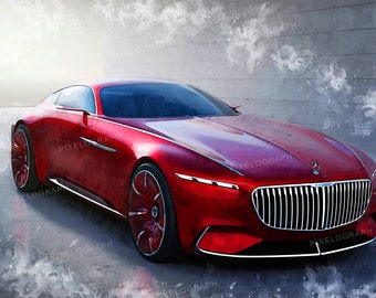 Mercedes Maybach Poster - Etsy