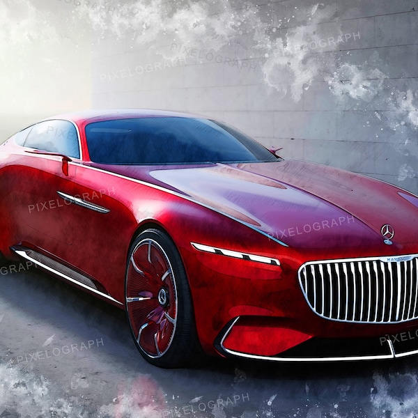 Mercedes Maybach Poster - Etsy