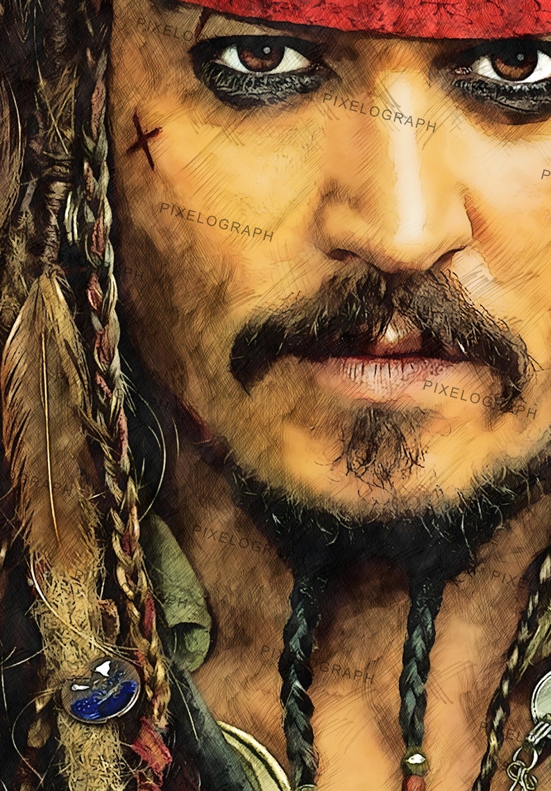 Pirates of the Caribbean, Jack Sparrow - Etsy